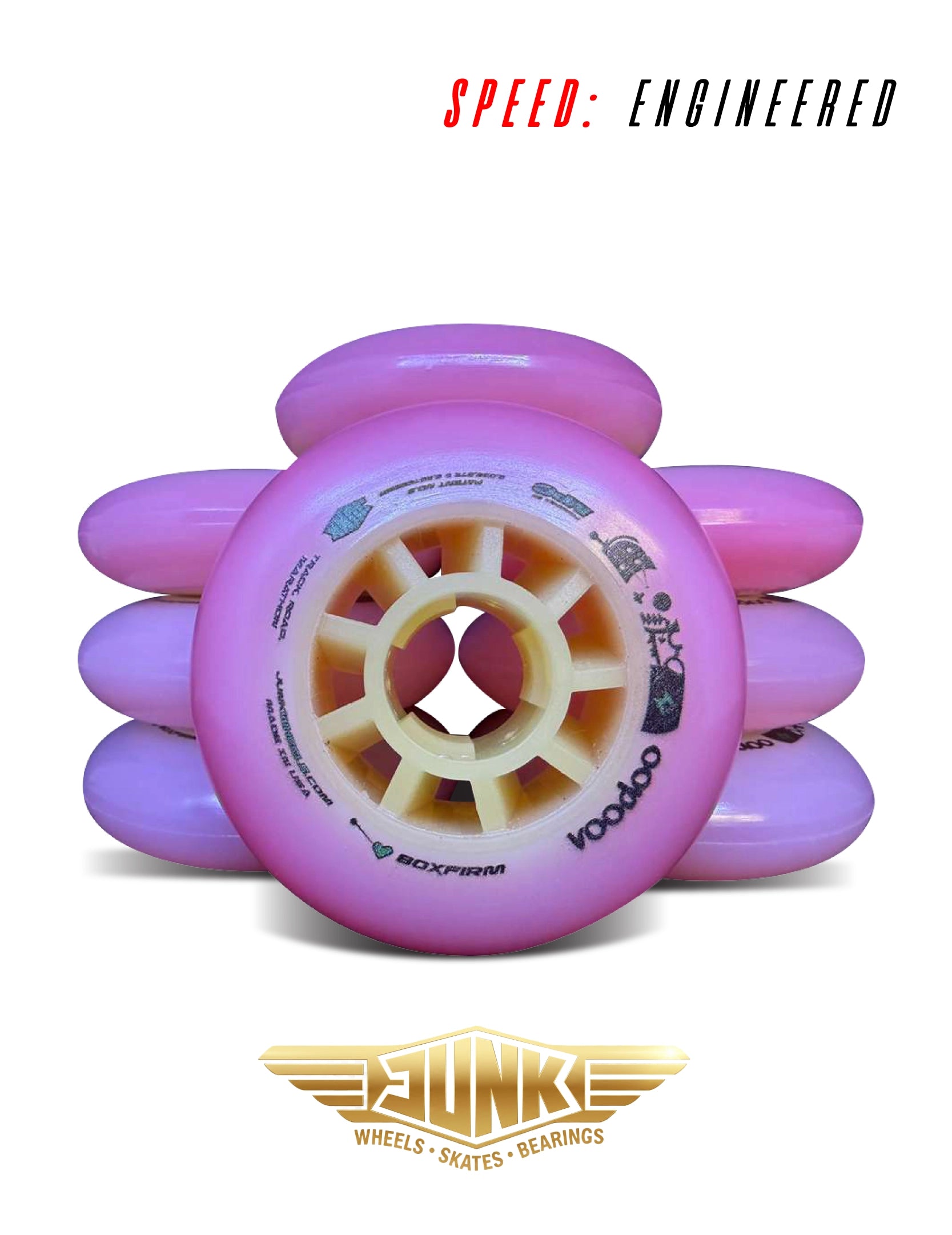 Junk Voodoo Inline Skate Wheels 80mm to 110mm Firm, X-Firm, XX-Firm ...